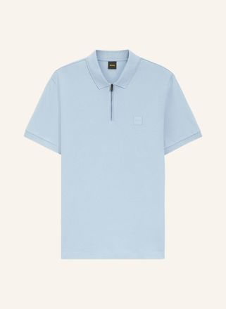 HUGO BOSS Piqu&eacute;-Poloshirt Passerzip blau