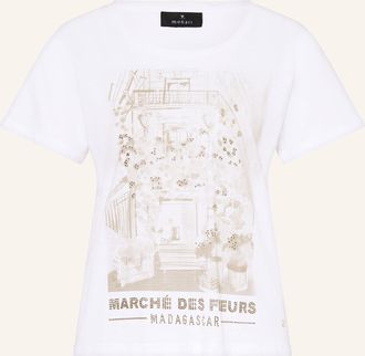 Monari Monari T-Shirt Mit Schmucksteinen weiss