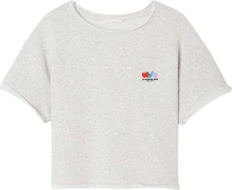 American Vintage Femme, Tops, Blanc, Taille: 40 FR Atubay T-Shirt