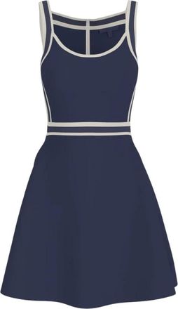 Guess Femme, Robes, Bleu, Taille: 38 FR Mini-robe en m&eacute;lange de viscose