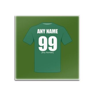 Unigift UniGift - Hibernian Glasuntersetzer (Fu&szlig;ballclub-Design, Farboptionen) - Name/Nachricht auf Ihrem einzigartigen Pad - The Hibs Hibees Cabbage, Glas, g