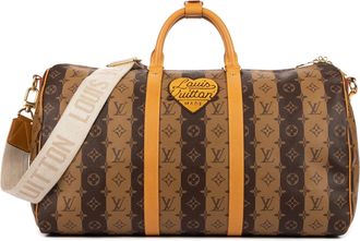 Louis Vuitton Crossbody Bags - Ltd. Ed. Nigo Keepall by Virgil Abloh 50 - Gr. unisize - in Braun - f&uuml;r Damen