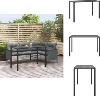 vidaXL Table &agrave; manger de jardin anthracite 110x54x70 cm acier - Table &Agrave; Manger Jardin - Table Ext&eacute;rieure - Mobilier De Jardin - Salon De Jardin - Table En