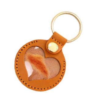 Generic Porte-cl&eacute;s collecteur de poils de chien | Porte-cl&eacute;s rechargeable en forme de coeur pour sac &agrave; dos, sac &agrave; main, sac &agrave; main pour femme, jaune, Refer to