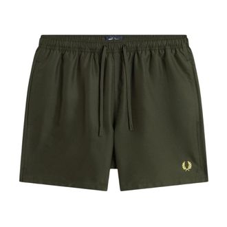 Fred Perry Badeshorts - - Swimwear - Herren - Gr&uuml;n - S