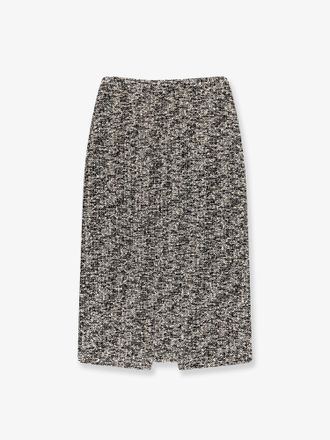 Gucci Midi skirt in laminated boucl&eacute; fabric - GUCCI - gender_Woman