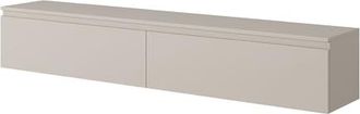 Selsey SENEY - TV-Tisch, TV-Hängeboard, Graubeige, 175 cm, Beige