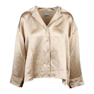 Bellerose Chemise en satin - Femme - Blouses et Chemises - Beige - Taille: 36 FR