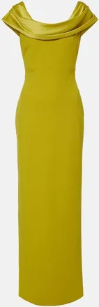 Solace London Robe Adele mit Satinbesatz