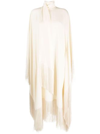 Taller Marmo Minikleid mit Fransen - Nude