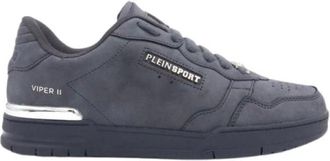 Plein Sport Homme, Chaussures, Bleu, Taille: 42 EU Nabuk Eco Leather Lo-Top Baskets