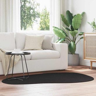 vidaXL Vidaxl - Tapis Noir 120 x 170 cm Polyester