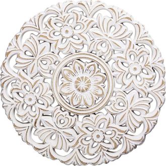 FOMIYES Mandala Wanddeko Holz des Lebens Wanddeko Holz Wandschmuck Hängende Boho Wohnzimmer Schlafzimmer Dekoration