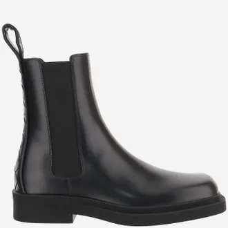 Bottega Veneta Mens Boots Chelsea Ben Black Leather Calfskin