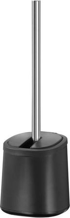 WENKO WC-Garnitur Kerr Schwarz - WC-B&uuml;rstenhalter, Stahl, 12.5 x 36.5 x 12.5 cm, Schwarz