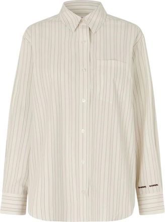 Sams&oslash;e & Sams&oslash;e Femme, Blouses et Chemises, Gris, Taille: 38 FR Salova Pocket Shirt