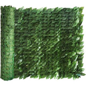 Evergreen Immergr&uuml;ne k&uuml;nstliche k&uuml;nstliche Hecke mit gr&uuml;nen edera Bl&auml;ttern 1x3m Garten Deluxe Kollektion
