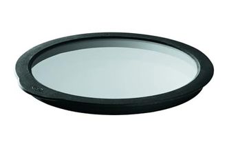 Rösle Couvercle Fraîcheur en Verre avec Bord en Silicone - Couvre Tout Alimentaire pour Fermer Saladiers, Bols, Casseroles - Passe au Lave-Vaisselle, 20 cm,