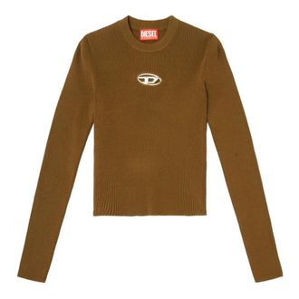 Diesel M-Valari Rippentop - - Knitwear - Damen - Braun - XS