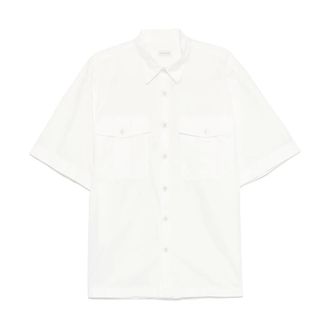 Dries Van Noten Homme, Chemises, Blanc, Taille: M Short Sleeve Chemises