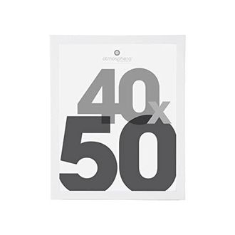 Atmosphera Atmosphera - Cadre photo Lise - verre - blanc - 40x50 cm