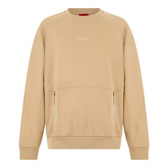 HUGO BOSS SweaT-shirt &agrave; poches - Homme - Sweatshirts et sweats &agrave; capuche - Beige - Taille: M