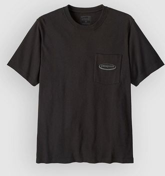 Patagonia MW 95 Oval Logo Pocket T-Shirt black