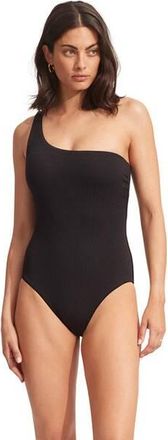 Seafolly Damen Badeanzug Sea Dive One Shoulder One Piece