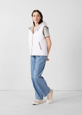 Jott Doudoune sans manches r&eacute;versible Blanc/Beige Laren - Taille XXL