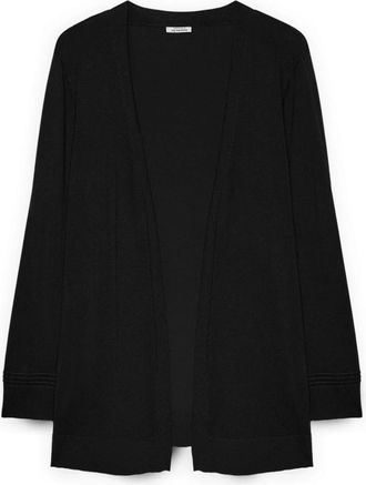 Fiorella Rubino Feinstrick-Cardigan aus Viskosemischung - - Knitwear - Damen - Schwarzk - S