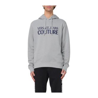Versace Jeans Couture Bestickter Hoodie - - Sweatshirts & Hoodies - Herren - Grau - 3XL