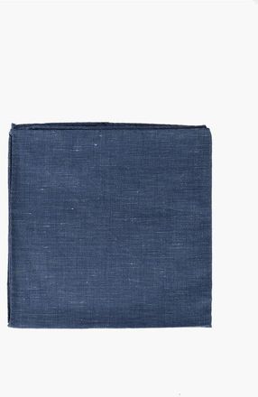 Corneliani Solid Color Linen Blend Pocket Square size Unica