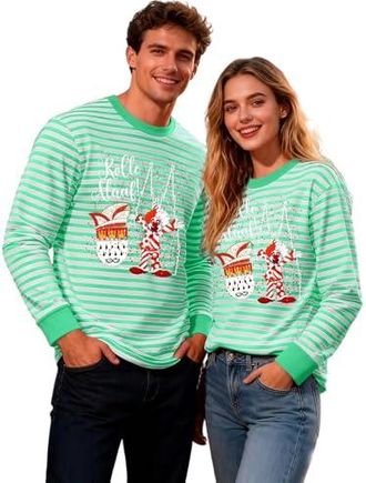 Generic T-shirt &agrave; rayures pour homme et femme - Motif clown de Cologne - Avec armoiries - Rouge et blanc - Ray&eacute; - T-shirt &agrave; manches longues - T-shirt &agrave; rayure