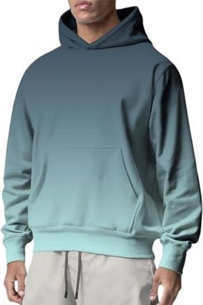 Generic Sweat &agrave; capuche l&eacute;ger pour homme - Pour le printemps et lautomne - Style sportif et d&eacute;contract&eacute; - Couleur d&eacute;grad&eacute;e - Tendance et tendance - Pour entra