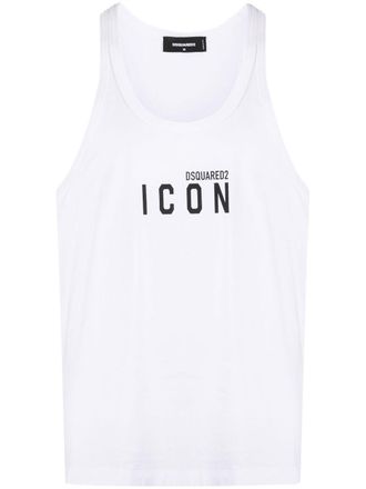 Dsquared2 Tr&auml;gershirt mit Logo-Print - Wei&szlig;