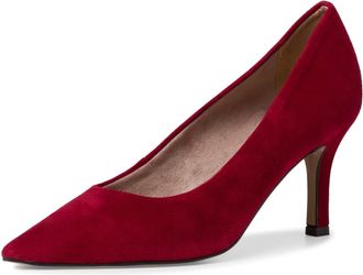 Tamaris Damen Pumps Leder Stilettoabsatz; RED/rot; 37 EU