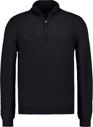 Emporio Armani Herren Troyer blau Gemustert