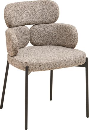 MID.YOU Mid.you Armlehnstuhl, Grau, Metall, Textil, Rundrohr, 52x80x56 cm, Stühle