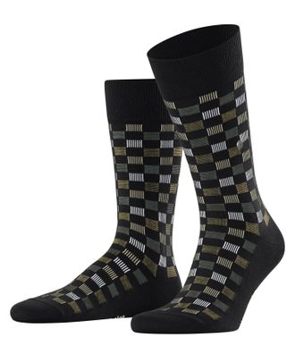 Burlington Herren Socken Mosaic Affair M So Baumwolle gemustert 1 Paar, Schwarz Black 3000, 40-46