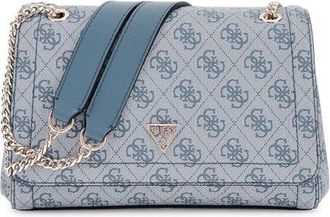 Guess sac à épaule bandoulière Noelle II Convertible Xbody Flap Bag Slate Logo bleu clair