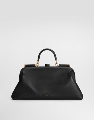 Dolce & Gabbana Handtasche Grandma Gro&szlig; Aus Plong&eacute;-nappaleder - Frau Collection Schwarz Onesize