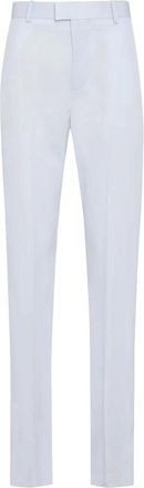 Bottega Veneta Femme, Pantalons, Bleu, Taille: 34 FR High-Waisted Pleated Pantalons