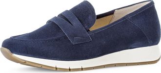 Gabor Damen Slipper, Frauen Slip On,Wechselfußbett,Moderate Mehrweite (G),Schlupfschuhe,schluepfschuhe,College Schuhe,Marine,37.5 EU / 4.5 UK