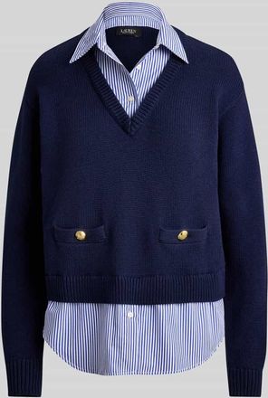 Lauren Ralph Lauren Regular Fit Strickpullover aus reiner Baumwolle