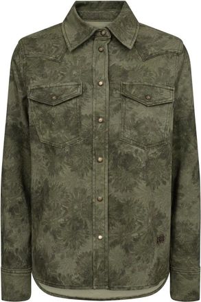 Mos Mosh MOS Mosh, Femme, Blouses et Chemises, Vert, Taille: 42 FR Denim Chemises