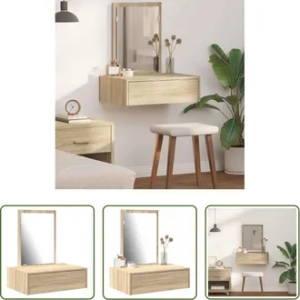 vidaXL Coiffeuse moderne - Table de Toilette Marron 60 x 40 x 70 cm Bois ding&eacute;nierie