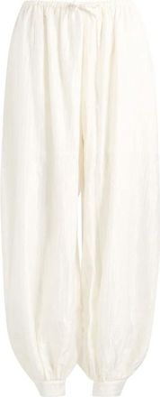 Rotate Rotate Birger Christensen, Femme, Pantalons, Blanc, Taille: 34 FR Striped Balloon Pants