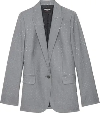 Zadig&Voltaire Blazer Valse - Femme - Vestes - Gris - Taille: 36 FR