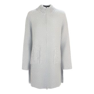 KANGRA Seed-stitch Strickmantel - - Knitwear - Damen - Grau - S
