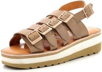 Kickers Hi Sunny, Sandales Femme, Beige, 39